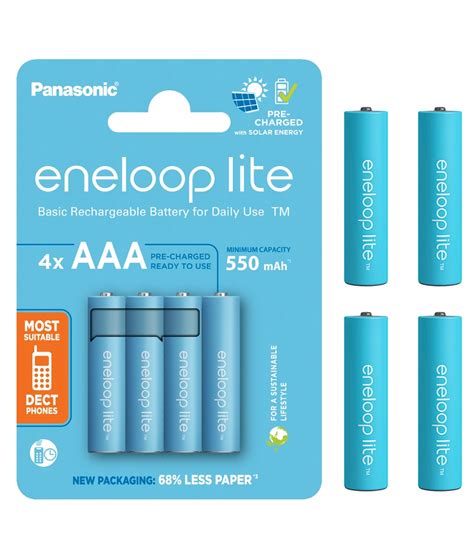 Akumulatorki NiMH AAA 550 mAh eneloop Lite 4 Szt. - Sklep, Opinie, Cena ...