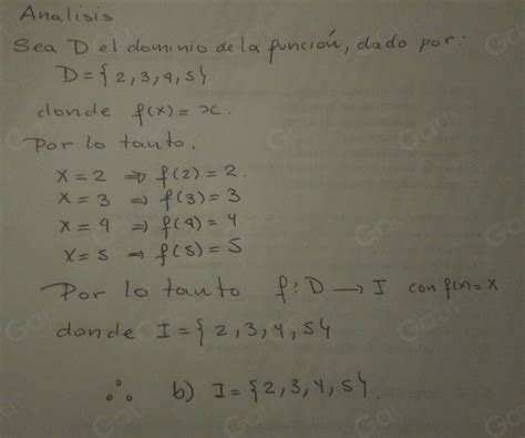 Solved Determina Las Parejas Que Corresponden Al Dominio D 2 3 4 5