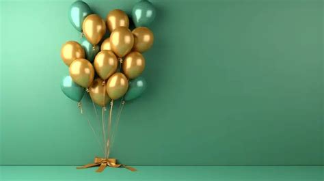 활기찬 녹색 벽 3d 렌더링에 대한 다채로운 풍선 클러스터 풍선 풍선 장식 풍선 배경 배경 일러스트 및 사진 무료 다운로드 Pngtree