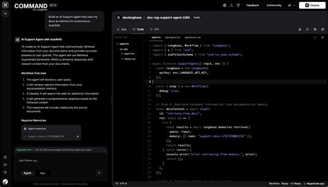 Quickstart How To Vibe Code Ai Agents With Command Langbase Docs