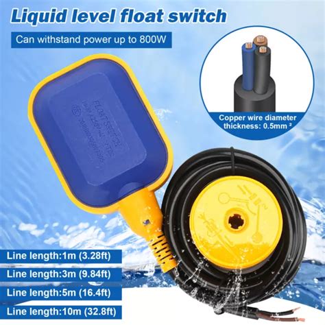 1m 10m Float Switch Water Tank Level Controller Sensor Liquid Fluid Contractor £11 19 Picclick Uk