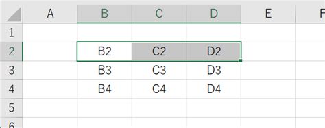 Currentregionの先頭行を取得する Excel Vba Rangeオブジェクト Currentregionプロパティ