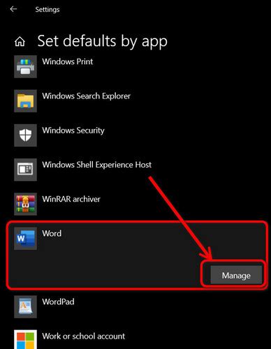 fix word isn t default program for viewing and editing docs