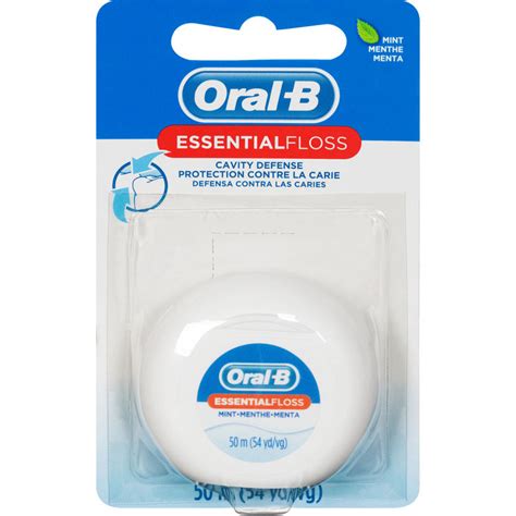 Oral-B Essential Floss, 50 M, Mint Waxed - CTC Health