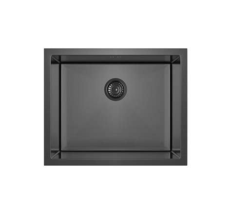 Sola Outdoor Single Sink 550mm Overflow Brushed Gunmetal Nz Abi Bathrooms And Interiors