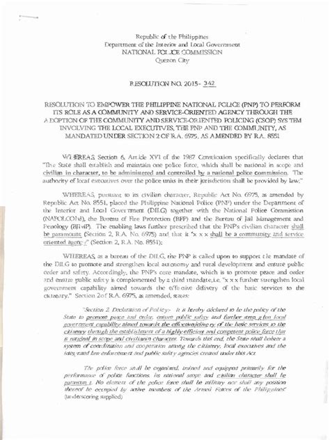 Csop Napolcom 2015 Pdf Governance Law Enforcement