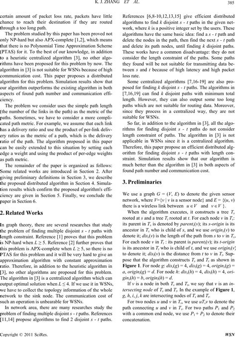 finding multiple length bounded disjoint paths in wireless sensor networks