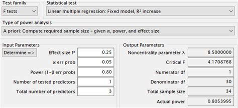 regression power analysis r s `pwr pwr f2 test` r2 deviation from