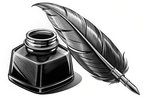 Nib And Ink Vector Premium Ai Generated Image