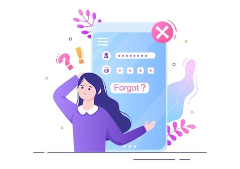 Premium Vector Forgot Password And Account Login For Web Page