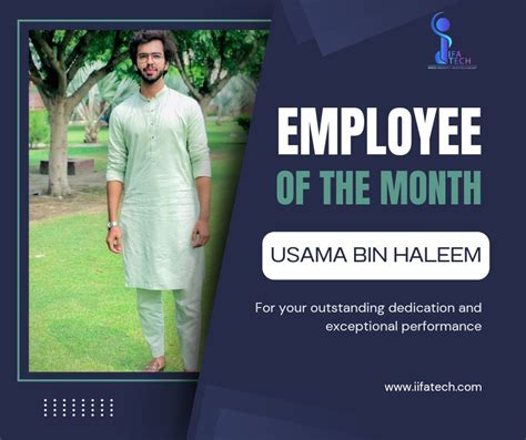 Iifa Tech On Linkedin Iifa Tech Employee Of The Month Is Usama Bin