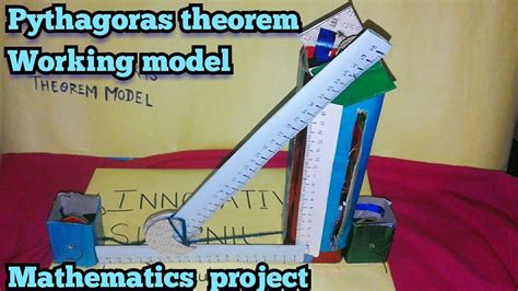 pythagoras theorem working model pythagoras theorem model in hindi