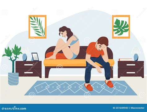 Urology Sex Problems Composition Stock Vector Illustration Of Pain Loss