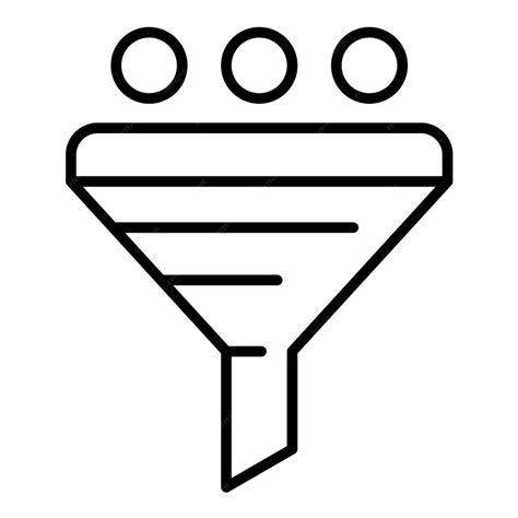 Premium Vector Data Filtering System Line Illustration