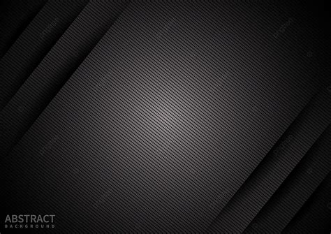 Abstract Black Paper Background Diagonal Overlapping Layer With Shadow