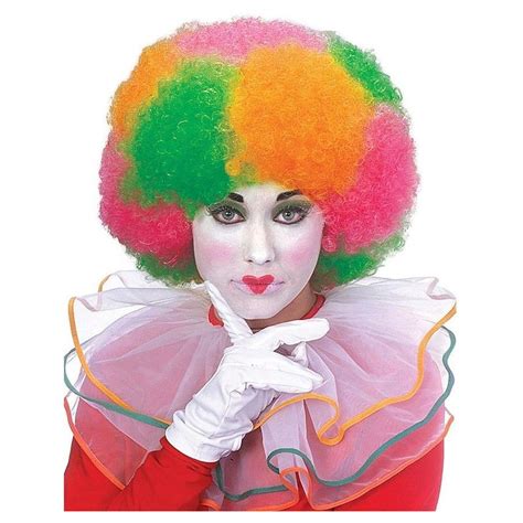 Forum Novelties Afro Rainbow Neon Wig Adult Novelty Dress Up Hair