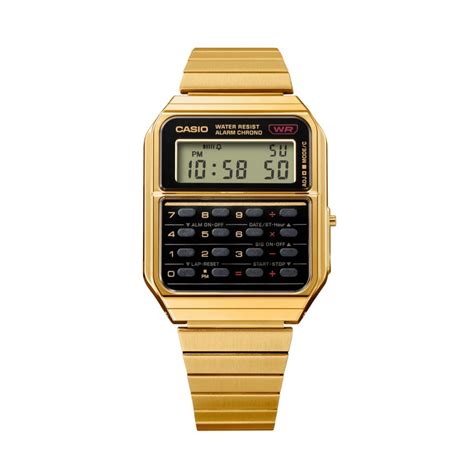 Casio Calculator Watch Gold