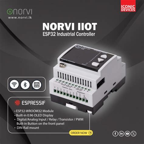 Norvi Iiot An Advanced Industrial Controller Built With Esp32 Wroom32 Norvi Controllers