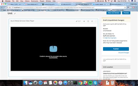 Not Able To Work Using DRM As Well As AES With Token Issue Microsoft Xblock Azure