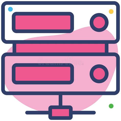 shared server icon user interface vector illustration as a simple