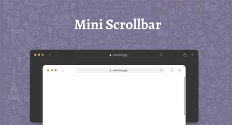 Mini Scrollbar Compact Minimal Ui
