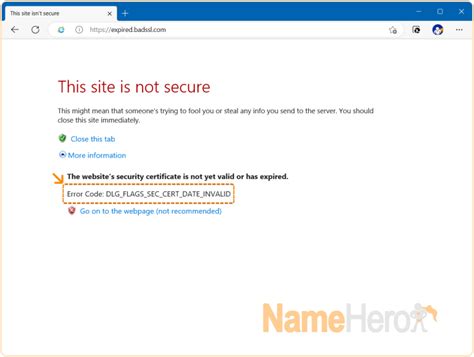 How To Fix Error Code NET ERR CERT DATE INVALID