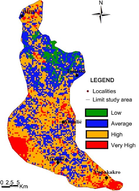 Map Of Vulnerability To Pollution Download Scientific Diagram