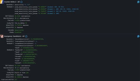 Insurgency Sandstorm Supported Games Mouse Sensitivity Community