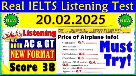 Ielts Listening Practice Test 2025 With Answers 20022025 Hash Ielts