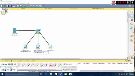 Cisco Packet Tracer Dns Ftp Mail Dhcp Youtube
