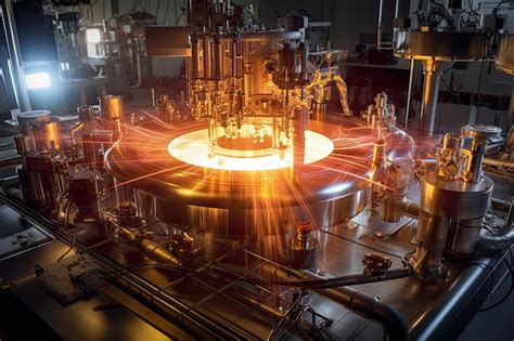 Premium Ai Image Theme Of Nuclear Fusion Large Experimental Setup In A Laboratory With Plasma