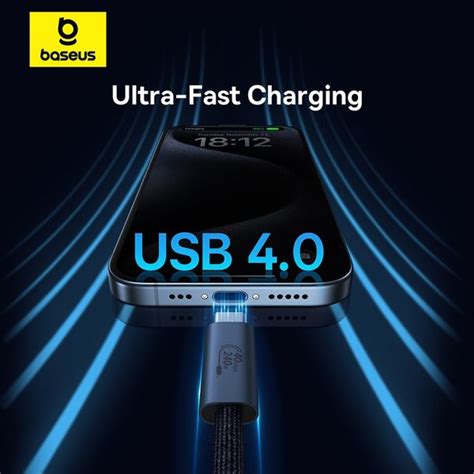 Cáp Sạc Nhanh Truyền Dữ Liệu Baseus Flash Series 2 Usb4 Full Featured