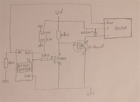 Need Help To Connect A Transistor With My ESP V And My Sensor V General Electronics