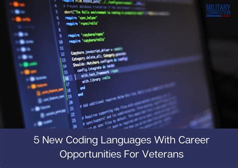 5 New Coding Languages With Career Opportunities For Veterans Military Connection