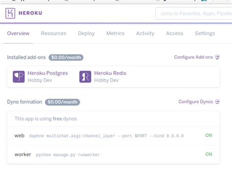 Python Django I Purchased Heroku Addons How To Set Up Stack Overflow