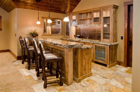 20 Finished Basements With Amazing Bar Setups