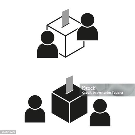 투표 상자 아이콘입니다 선거 및 투표 기호 정치 참여 개념입니다 검은 벡터 디자인입니다 Referendum에 대한 스톡 벡터 아트 및 기타 이미지 Istock
