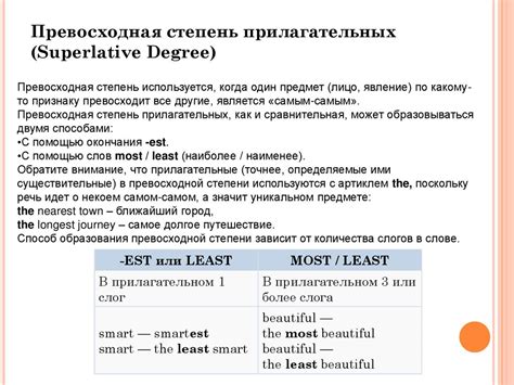 Степени сравнения прилагательных в английском языке презентация онлайн