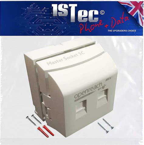 1stec Bt Openreach Nte5c Mk2 Master Mk4 Faceplate Back Box Combi