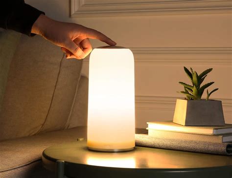 This Touch Sensitive Table Lamp Diffuses Light For A Calming Atmosphere