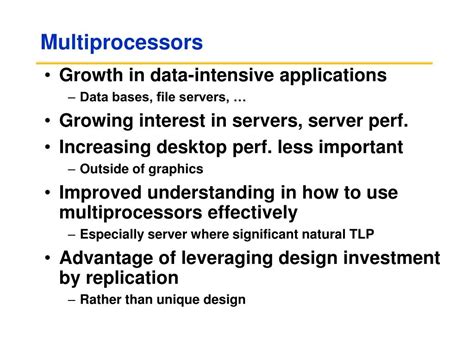 Ppt Lecture 12 Multiprocessor Introduction Powerpoint Presentation