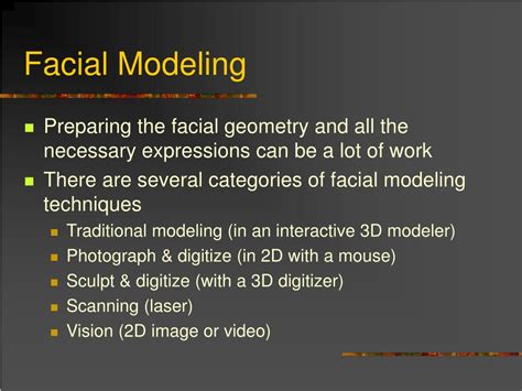 Ppt Facial Modeling Powerpoint Presentation Free Download Id514522