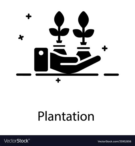 Plantation Royalty Free Vector Image Vectorstock