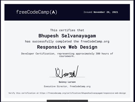 I Just Received The Fcc Responsive Web Design Certificate You Can Do This The Freecodecamp