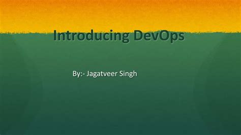 devops introduction ppt