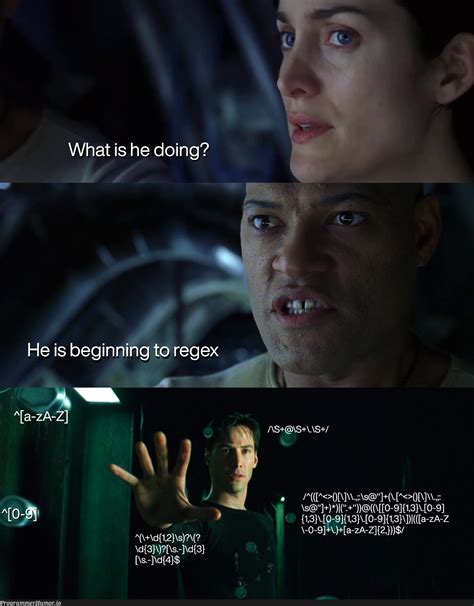 Do Not Try And Bend The Regex—thats Impossible The Regex Doesnt Exist—its Just A Code Or