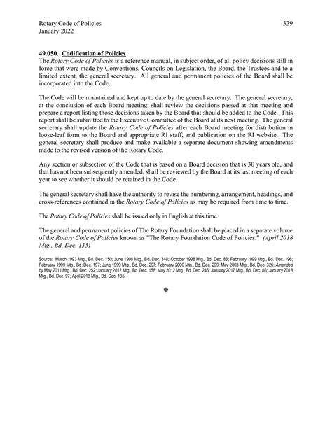 Codeofpoliciesrotaryinternationalen 1 District2451lib Page