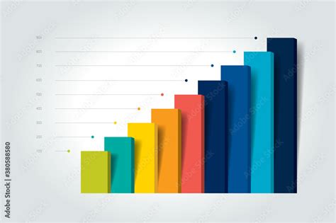 Chart Column Graph Infographic Element Stock Vector Adobe Stock