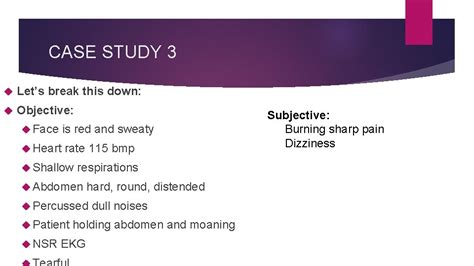 Subjective And Objective Charting Subjective Observations Subjective Data