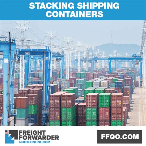 Stacking Shipping Containers On Ships Or Land Including Regulations
